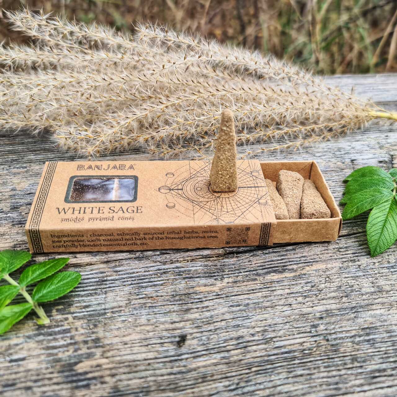 White Sage - Smudge Pyramid Cones – Grupo Samaná